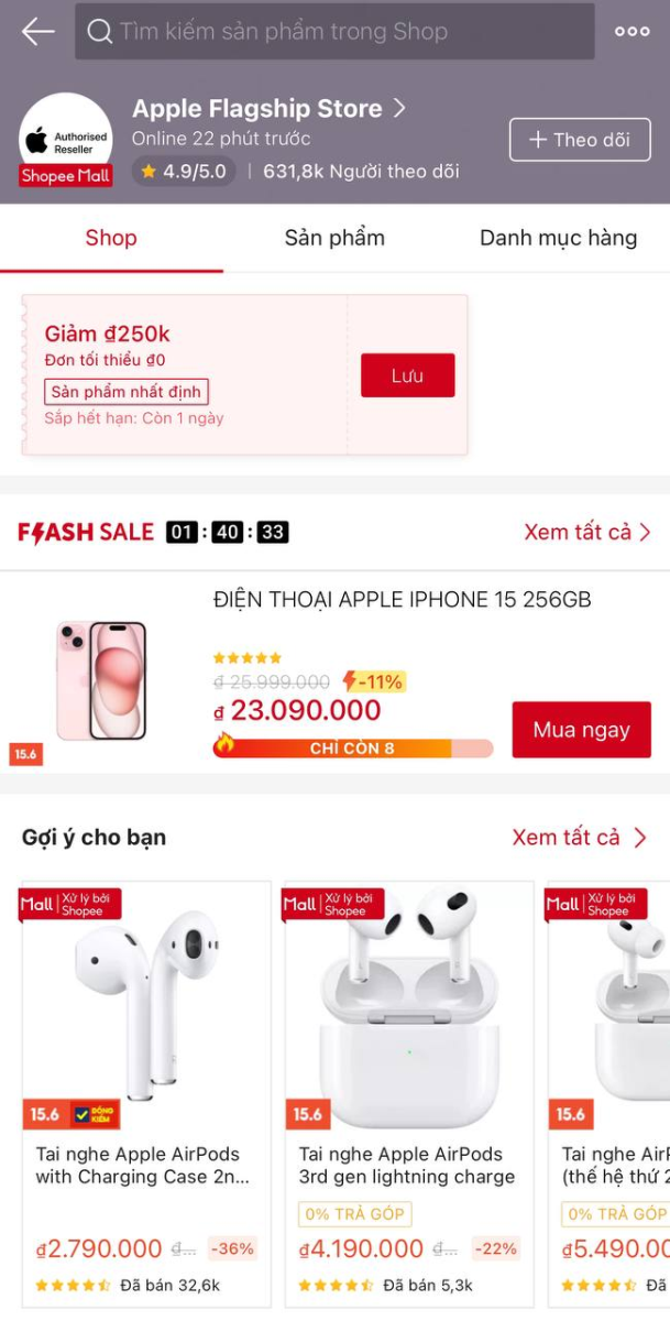 Sau TikTok, tới lượt Shopee khuyến cáo gỡ bỏ sản phẩm Apple trong các ...