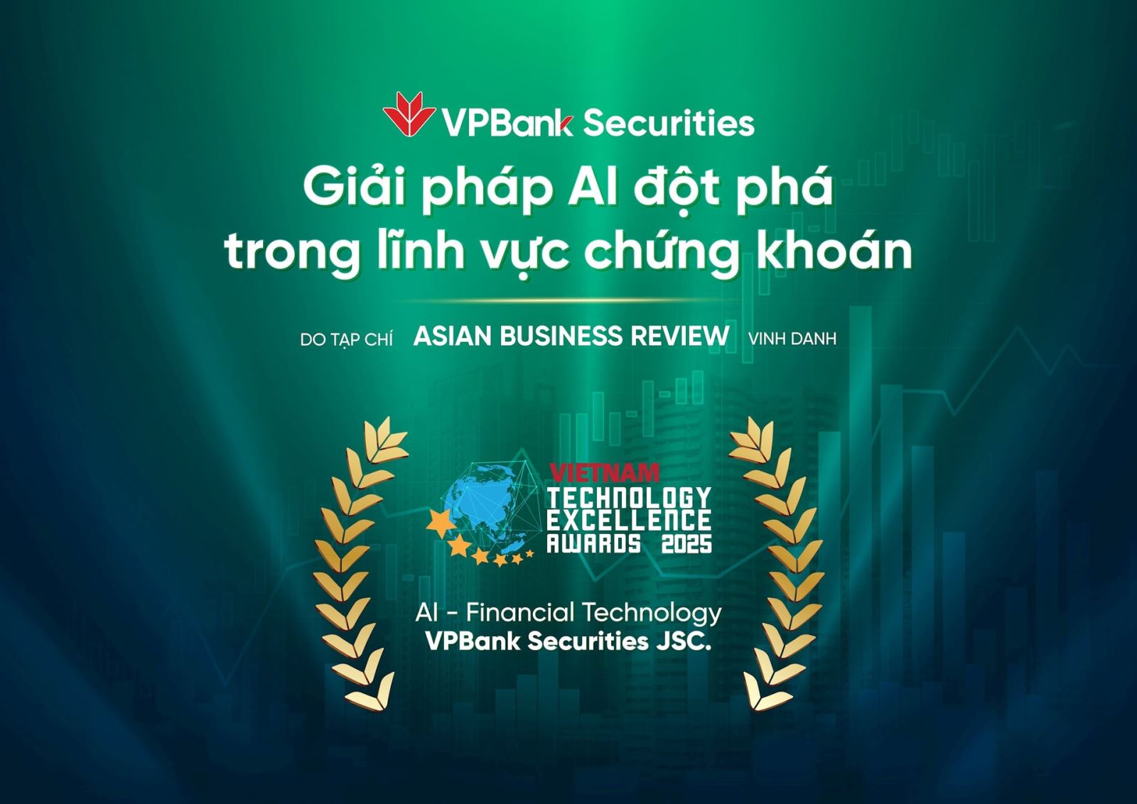 VPBankS ghi dấu ấn tại giải thưởng quốc tế bằng trợ lý AI StockGuru