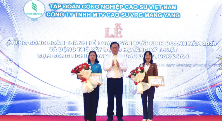 GVR: Cao su Mang Yang tổ chức lễ mừng công hoàn thành kế hoạch 2025 và ...
