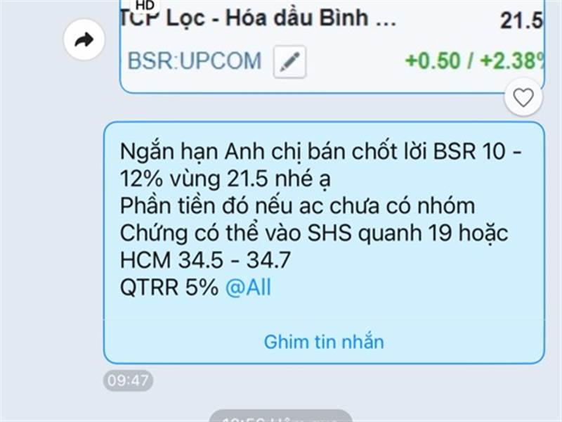 Hôm qua bán BSR xong sang hốt em SHS và HCM xong e...