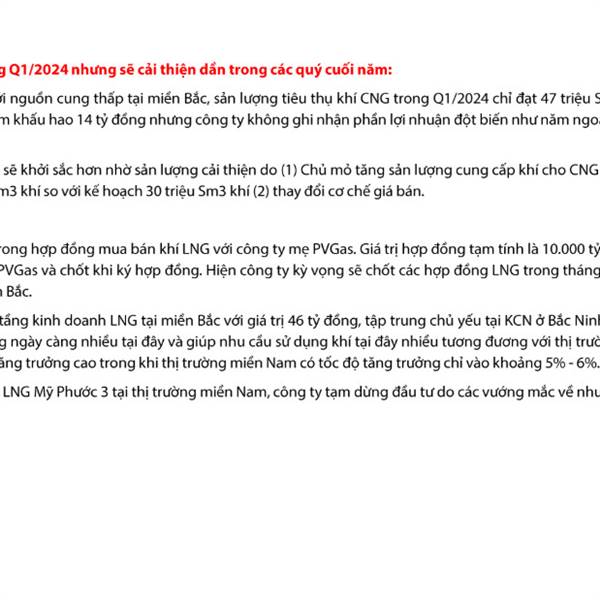 CNG - CTCP CNG Việt Nam