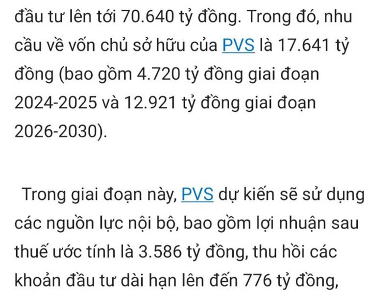 PVS game tăng vốn ??? Với nhu cầu tăng VCSH nhue ...