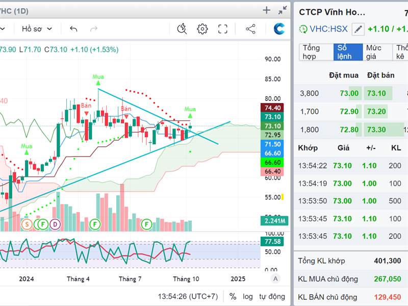 VHC chart quá đẹp, 80 thẳng tiến thôi ae, kéo thuy...