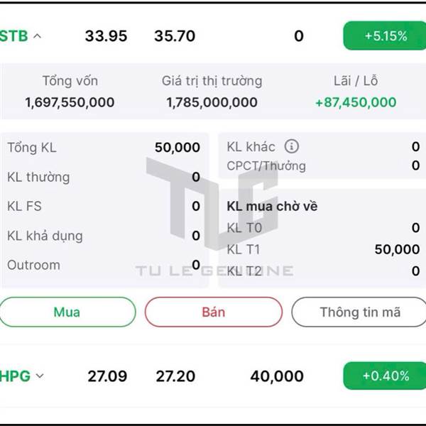 STB LEADER DÒNG NGÂN HÀNG 1 CỔ PHIẾU TIẾP THEO TR...