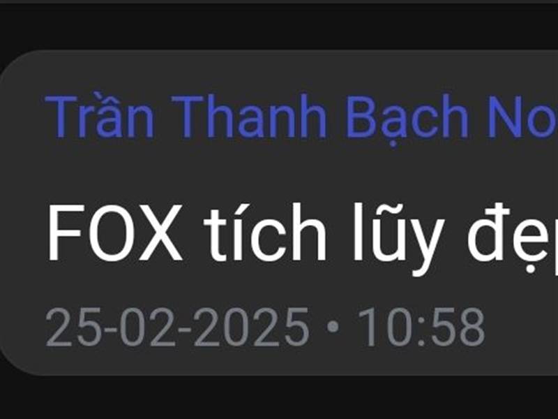 Phát hiện ra FOX hôm 25/02/2025