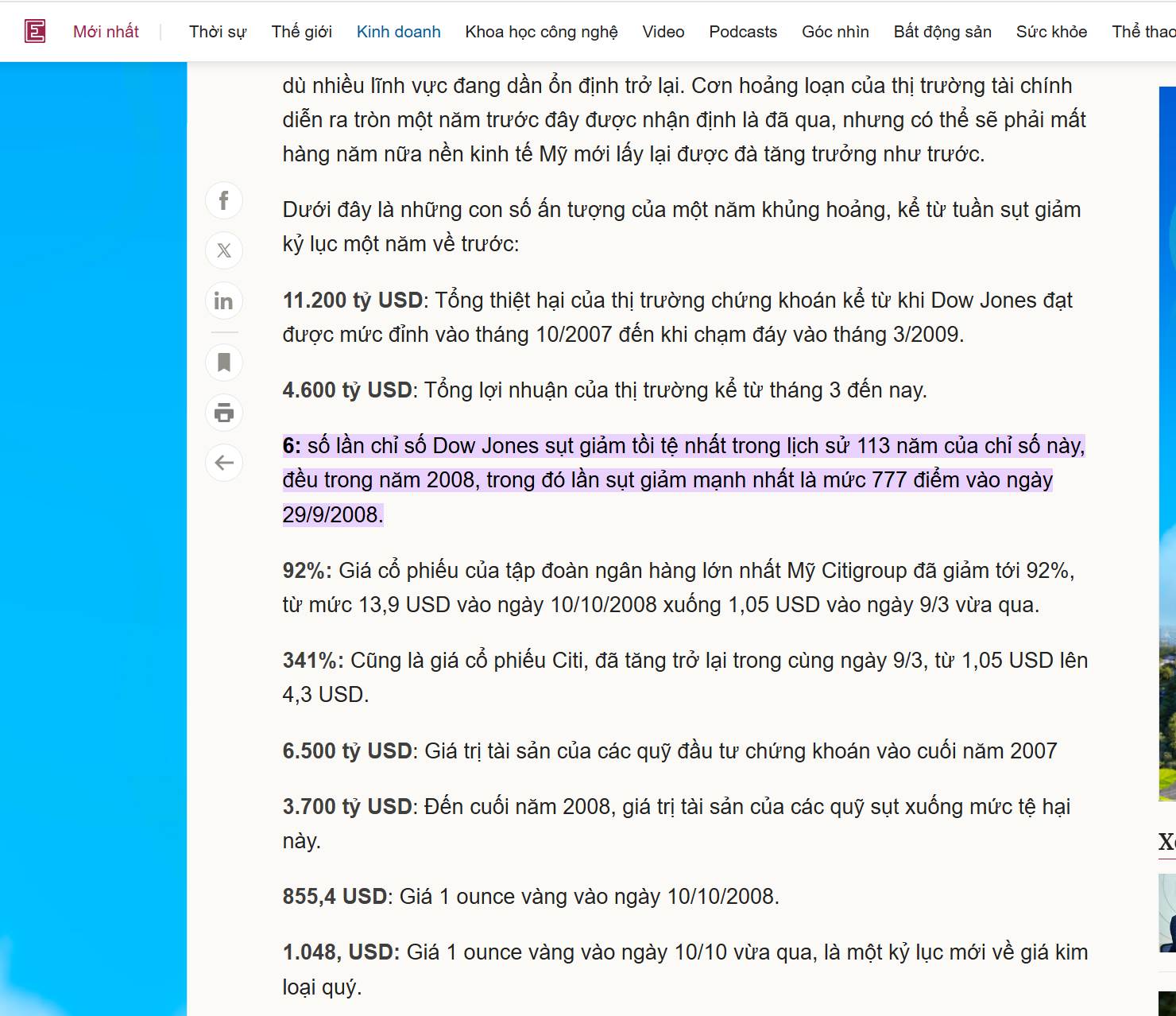 Dow giảm do… | Diễn đàn chứng khoán F319.com