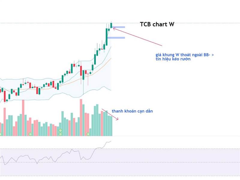 TCB - Về chart W hiện tại giá có dấu hiệu thoát n...