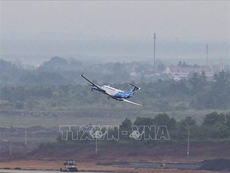 Chuyến bay hiệu chuẩn đầu tiên tiếp cận sân bay Long Thành